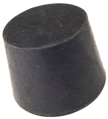 Plasticoid H5-M290 Black Rubber Solid Stopper, 27mm Top Diameter, 23mm ...