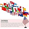 ANLEY 24 Countries Deluxe Desk Flags Set - 8 x 5 Inches Miniature ...