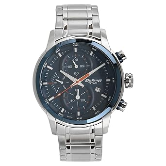 Titan Octane Chronograph Blue Dial Men Watch