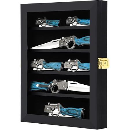 Amazon.com: DECOMIL – Pocket Knife Display Case , Glass Collectible ...