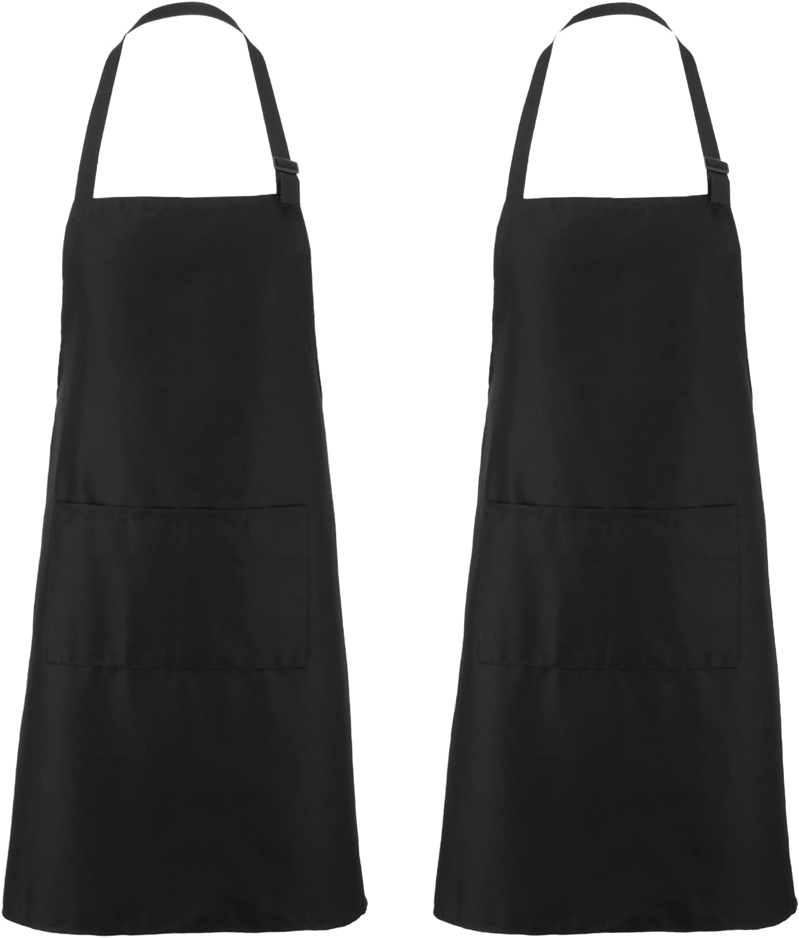 Amazon.com: House 2 Home Reality 2-Pack Apron -Black 100% Cotton Apron ...