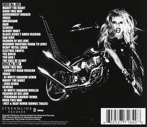 Lady Gaga Born This Way Deluxe Album Cover