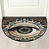 Amazon.com: Pardick Evil Eye Half Round Doormat Boho Eye Semi Circle ...