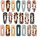 Fashion Hair Clips Set, 20 PCS Acrylic Resin Hair Barrettes Hair Clips ...