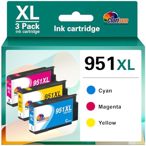 Amazon.com: Clorisun 951 951XL Ink Cartridges for HP Printers ...