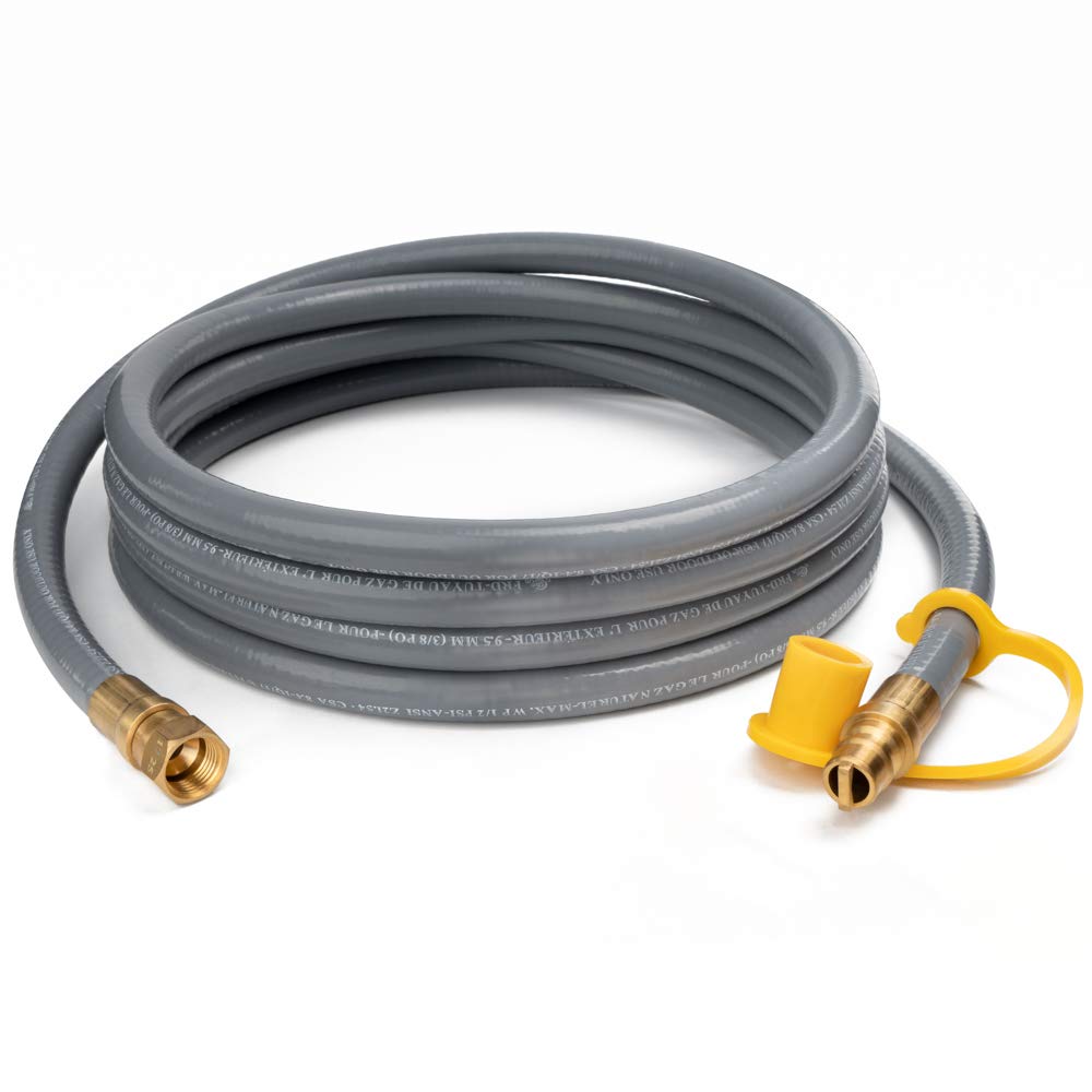 Buy PRO 10 Feet 3/8 Natural Hose, Propane Grill Quick Connect ...