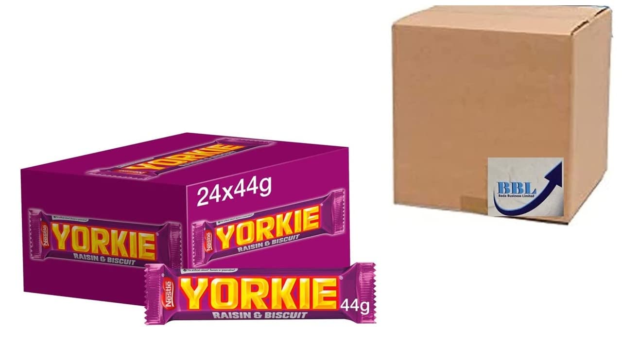 Full Box Of Nestle Yorkie Raisin & Biscuits Chocolates 24 X 44g ...