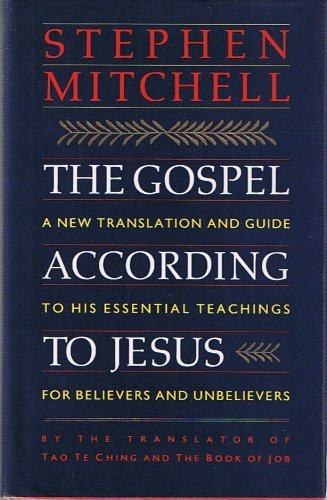 The Gospel According to Jesus, by Stephen Mitchell (Signed Copy ...