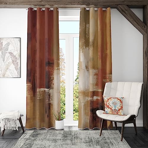 Asuexpect Burnt Orange Curtains [Rust decorative]