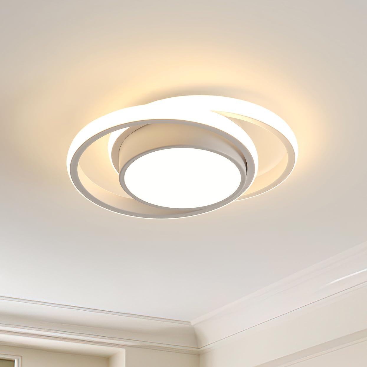 Dorlink LED Ceiling Light, 32W 2880LM Modern Ceiling Light Round Small ...
