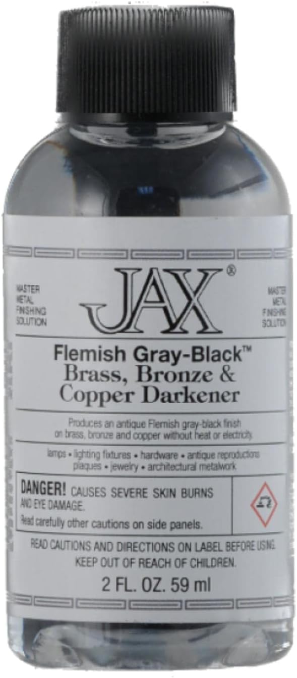 JAX Flemish Gray-Black - Metal Finishing Solution - Antique Finish ...