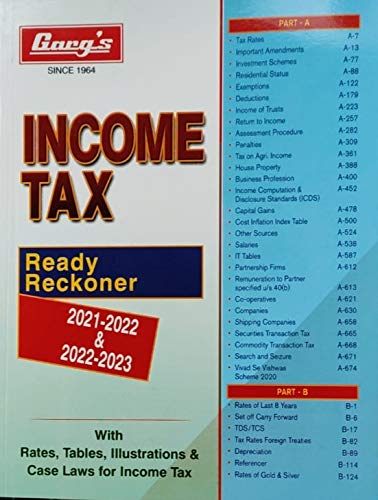 Income Tax Ready Reckoner (2021-2022 & 2022-2023) : Amazon.in: Books