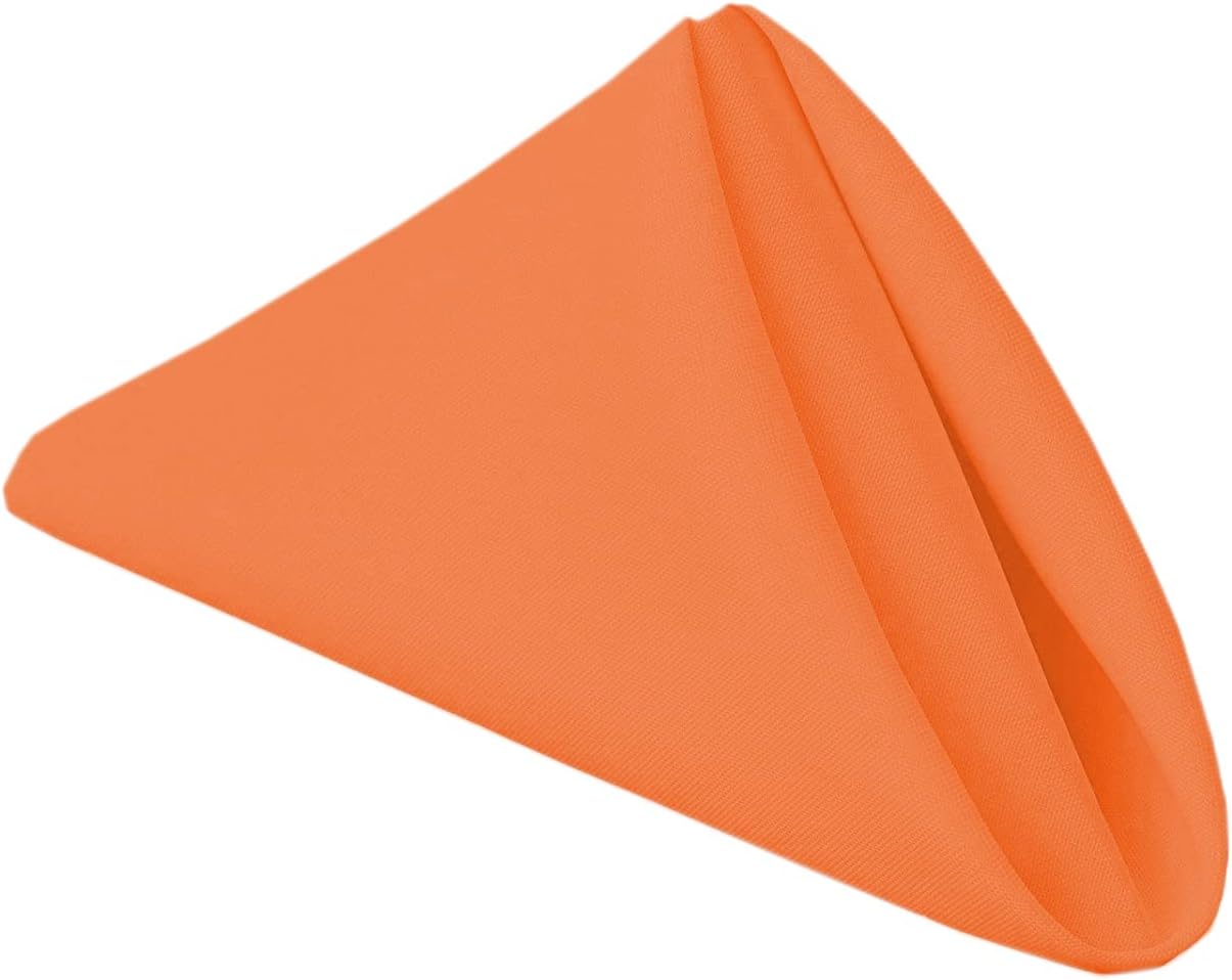 Amazon.com: Avalon Kitchen Cloth Napkins Pack of 24 - Orange Napkins ...