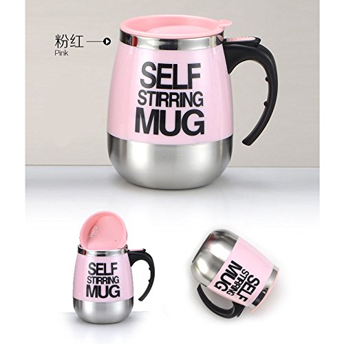 Buy HOT Automatic Plain Mixing Stainless Steel coffee Tea cup Lazy Self ...