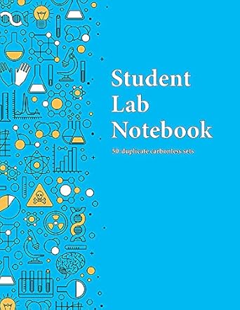 Student Lab Notebook (50 duplicate page sets): perforated carbonless ...