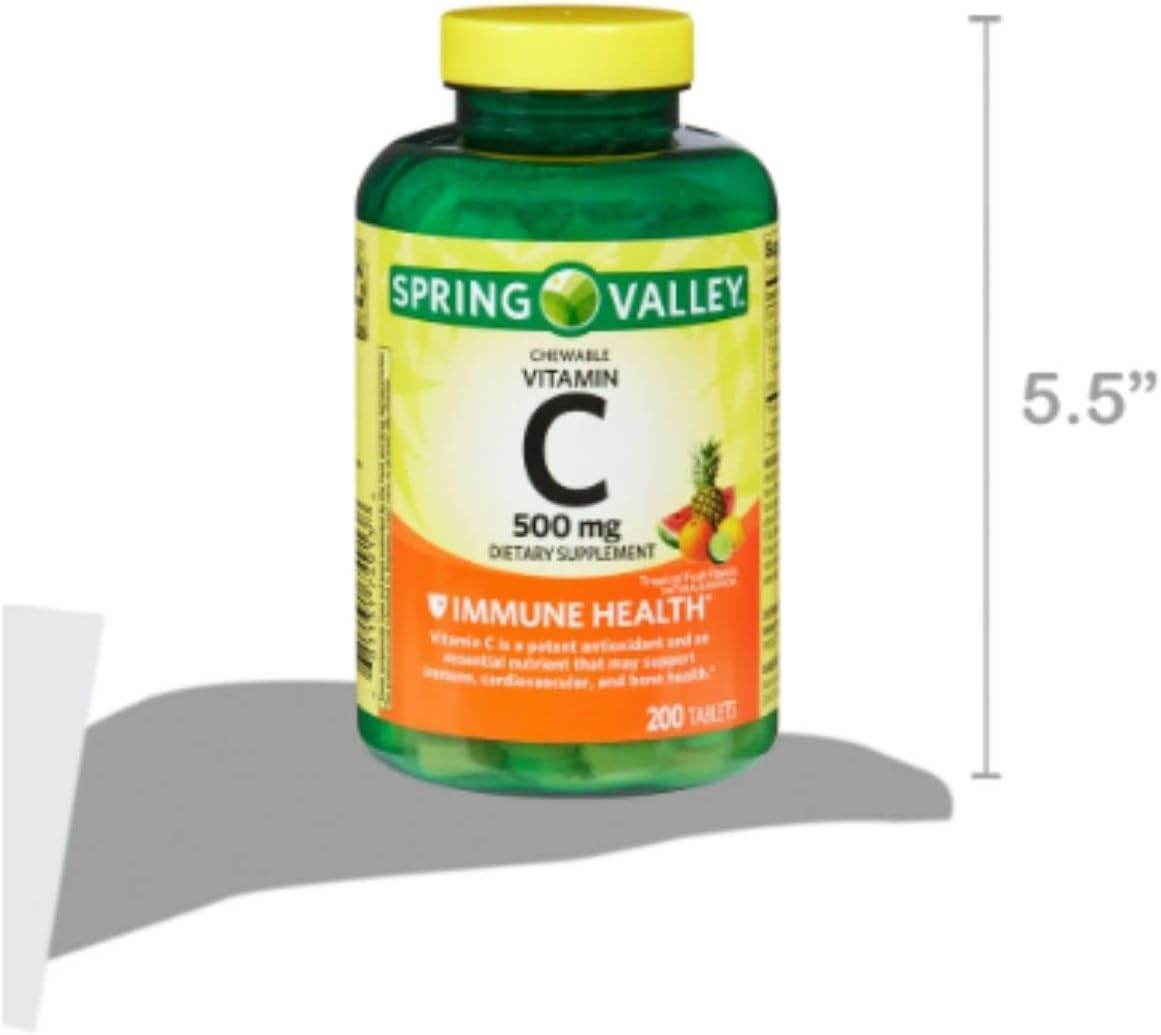 Spring Valley – Sabores de frutas tropicales con vitamina C de 500 mg ...