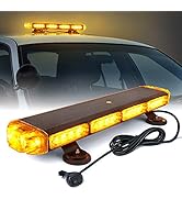 Amazon.com: Xprite COB LED Amber Rooftop Strobe Beacon Lights w ...