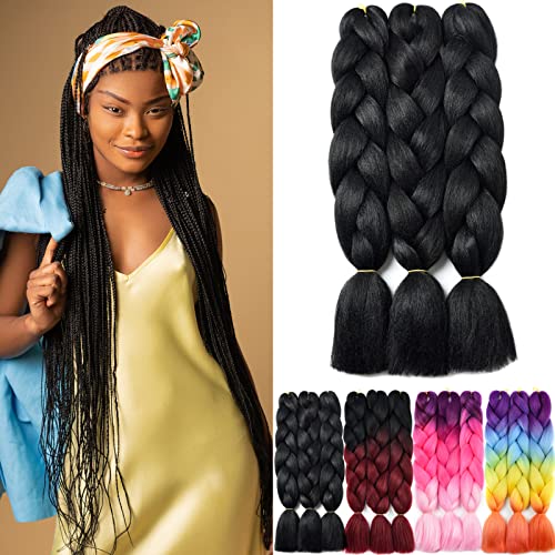 YAMEL Braiding Hair Extension, Kanekalon Braiding Hair for Braiding ...
