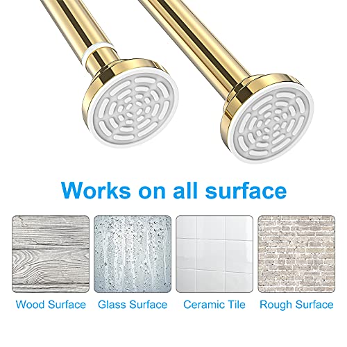 TEECK Adjustable Tension Spring Curtain Rod