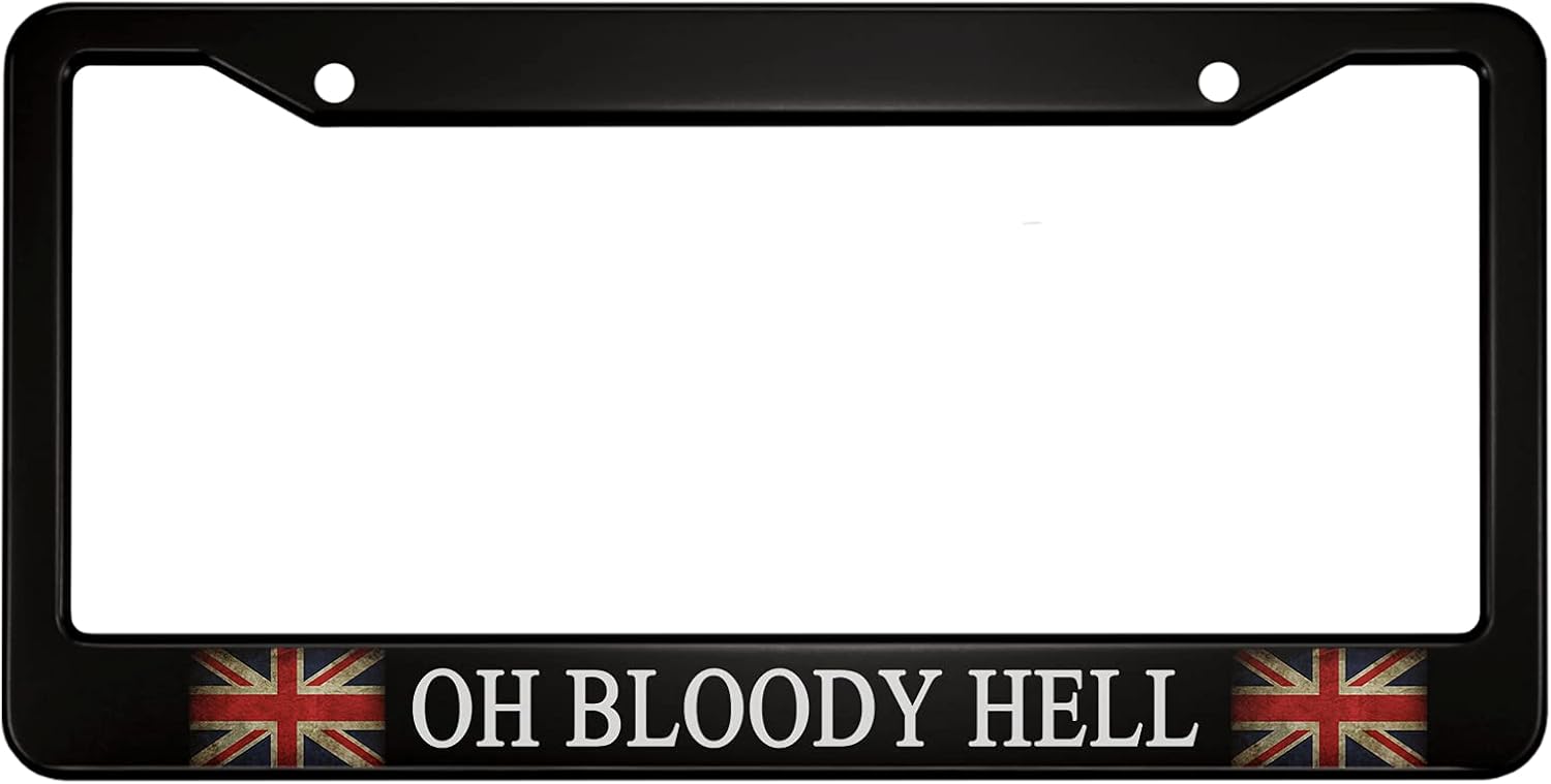 Amazon.com: oFloral Oh Bloody Hell Aluminum Alloy License Plate Frame ...
