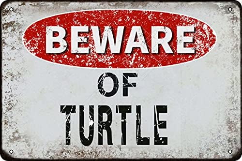 Amazon.com: Wisesign Turtle Sign,Funny Metal Signs,Turtle Accessories ...