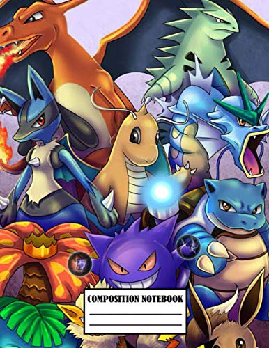 Amazon.com: Composition Notebook: Cute Kawaii Pokemon Notebook, Pokemon ...