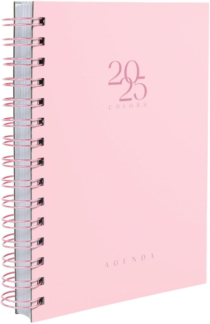 Agenda 2026 Capa Dura Solid Colors Rosa Claro | Amazon.com.br