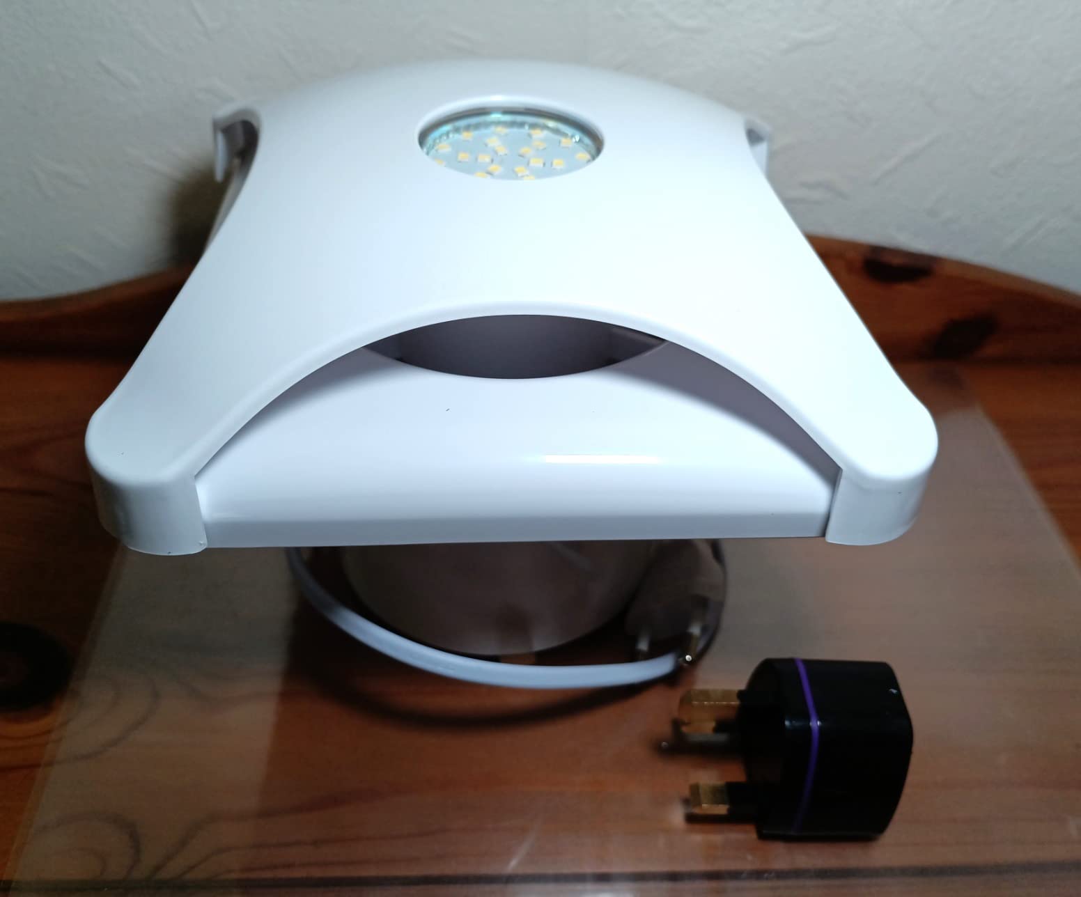 Hon&Guan 4inch LED Bathroom Ventilation Fan with LED Light, 100mm LED ...