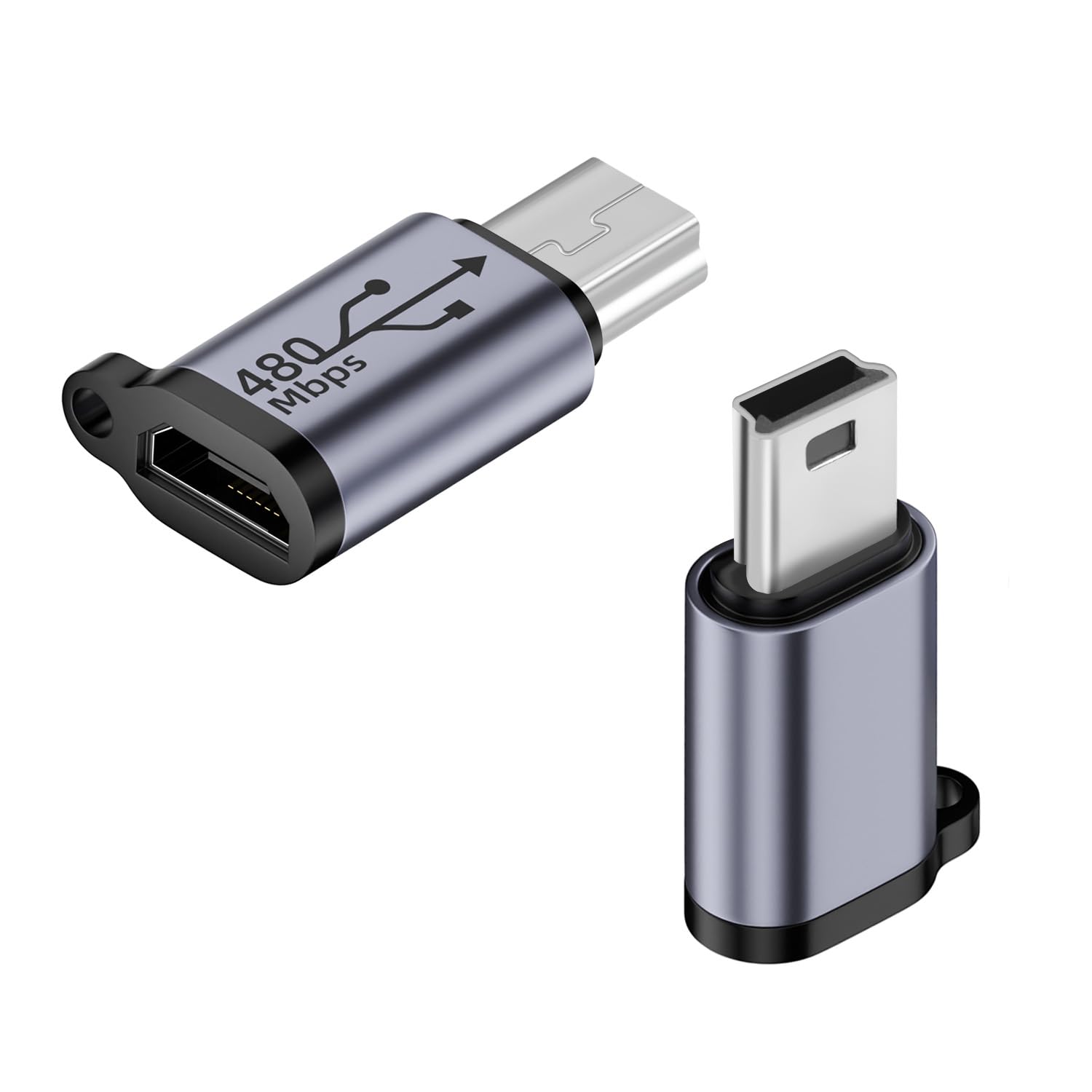 Amazon.com: QIANRENON Mini USB Male to Micro USB Female Adapter Mini ...