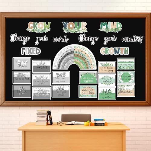 Amazon.com: Justforjoyful Spring Greenery Bulletin Board Classroom ...