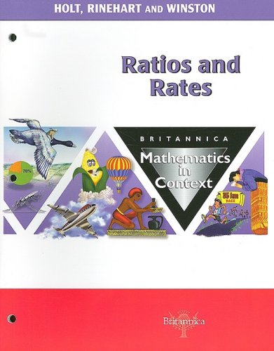 Ratio And Rates (Britannica Math in Context) : WINSTON RINEHART AND ...