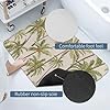 Amazon.com: velumair Vintage Tropical Palm Trees Bath Mats Non-Slip ...