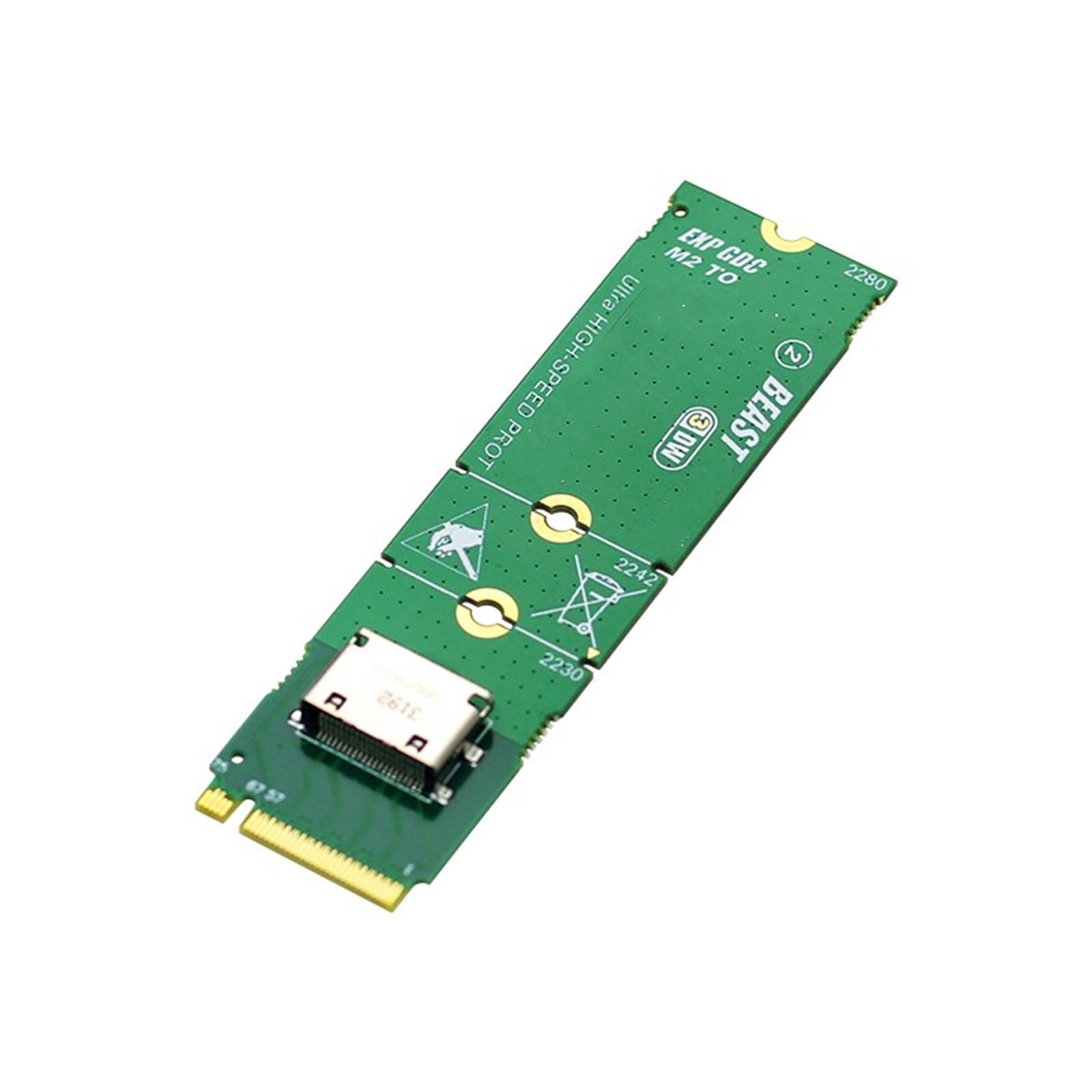 Amazon.com: YIBAISI NVME M.2 M Key to OCuLink Adapter for OCULINK GPU ...