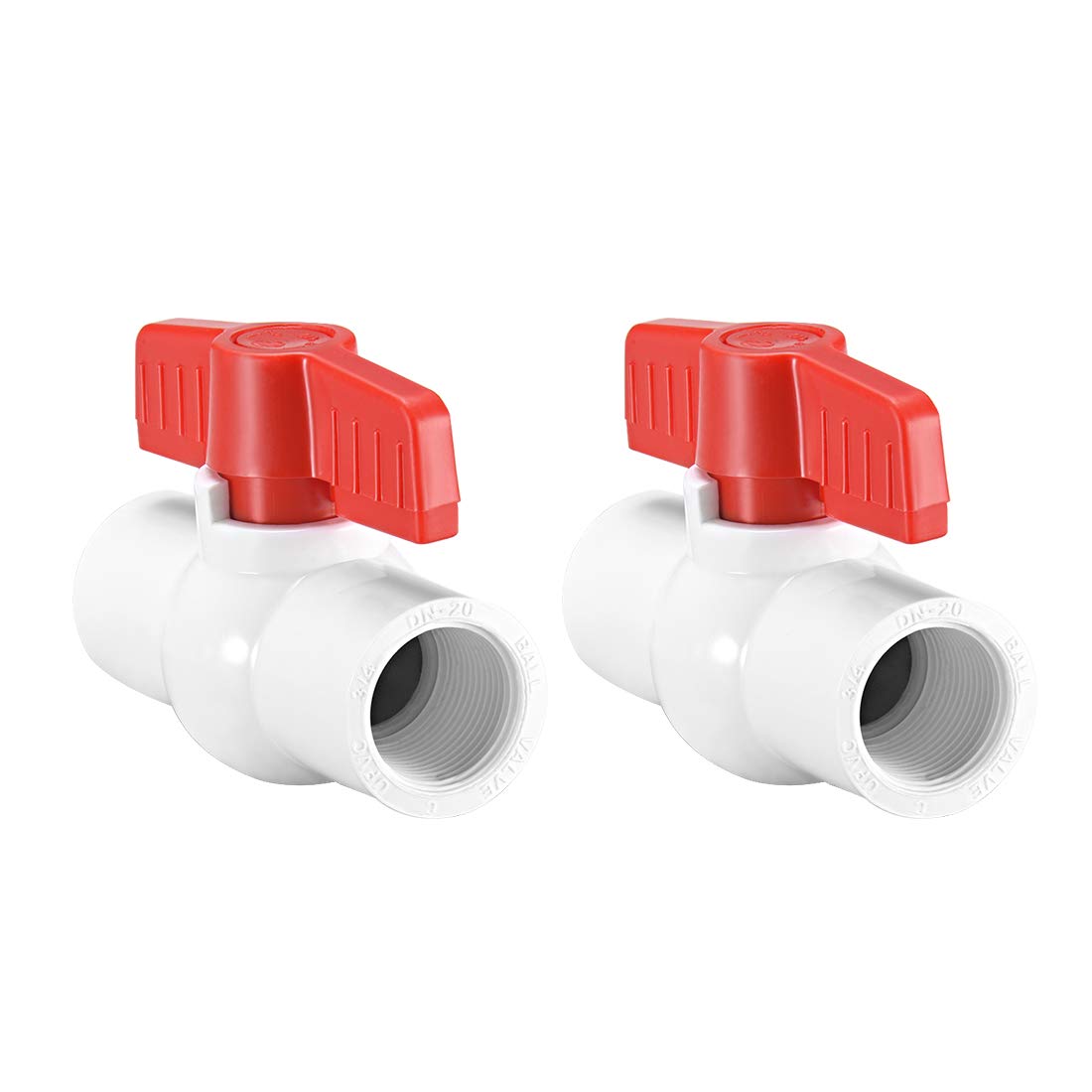Amazon.com: uxcell PVC Ball Valve Supply Pipe Knob Threaded Ends 3/4 ...