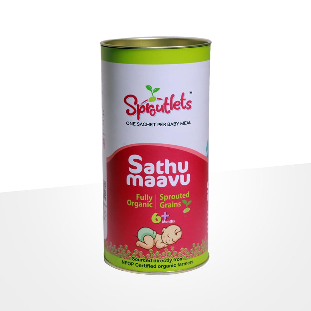 Sproutlets Sathu Maavu - 300 Gm - Natural Organic Health Mix for Babies ...