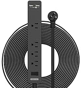 Amazon.com: Flat Plug Extension Cord 25 Ft, NTONPOWER Ultra Thin Flat ...