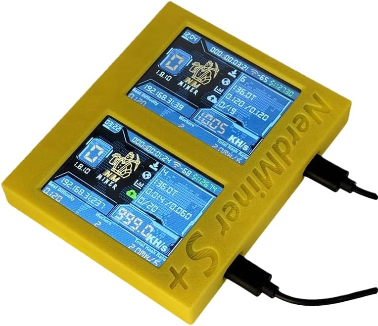 Amazon.com: Nmminer Nerd-Miner V2 Dual Screen mini Bitcoins Miner ...