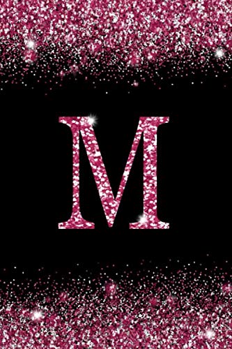 M: Letter M Initial Alphabet Monogram Notebook Monogrammed confetti ...