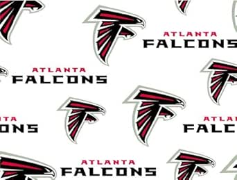 Amazon.com: Atlanta Falcons 100% Cotton Fabric Licensed NFL Broadcloth ...