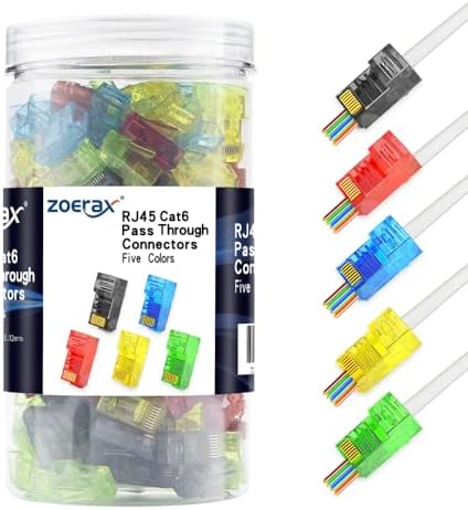 Amazon.com: Cable Matters 100-Pack CAT6 RJ45 Modular Plugs (RJ45 ...