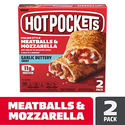 Hot Pockets Italian Style Meatballs And Mozzarella Frozen Snacks, Pizza ...