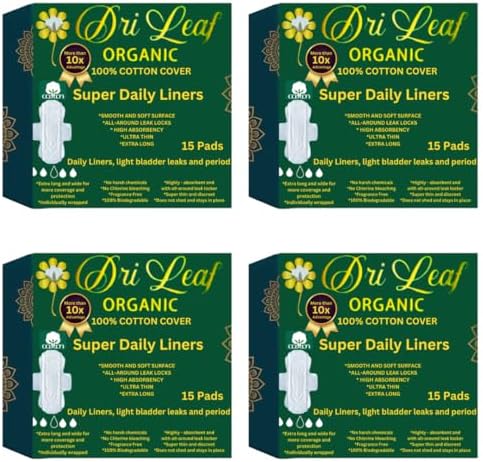 Amazon.com: Dri Leaf - Panty Liners Extra Long - 9.6in X 3.1in - 1pk ...
