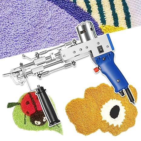 Hlieeosfcn Tufting Gun,Cut Pile Tufting Machine 7-21 mm Rug Maker ...