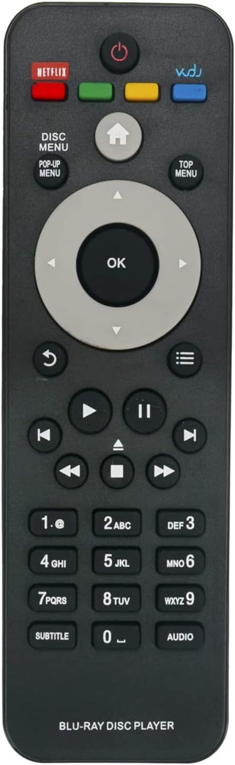 Amazon.com: Replace Remote Control Compatible with Philips Blu-ray Disc ...