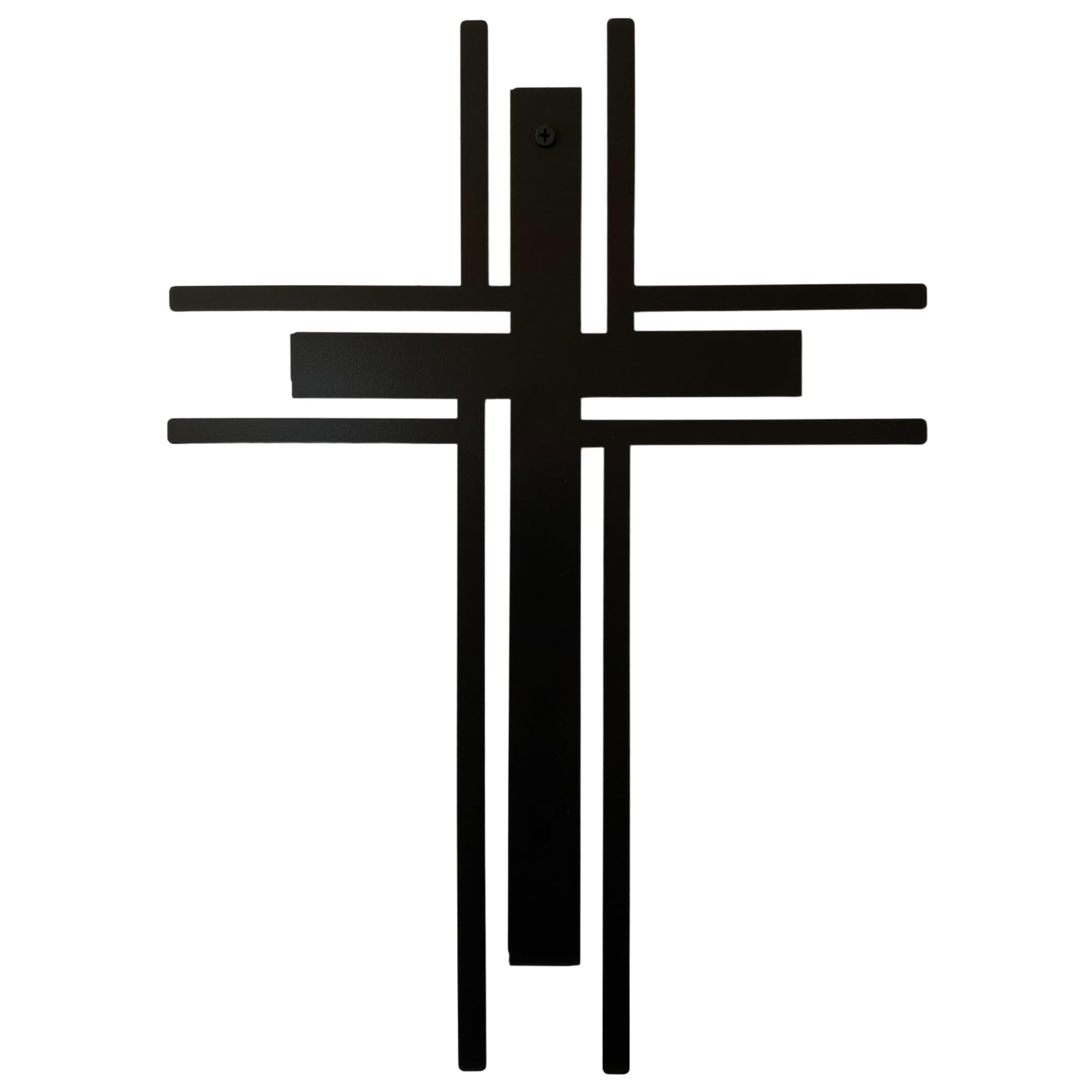 Dycmetal - Cruz de metal color negro, crucifijo de metal, decoración de ...