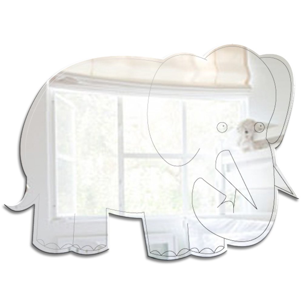 Mungai Mirrors 30cm Jungle Elephant Acrylic Mirror, 213 : Amazon.co.uk ...
