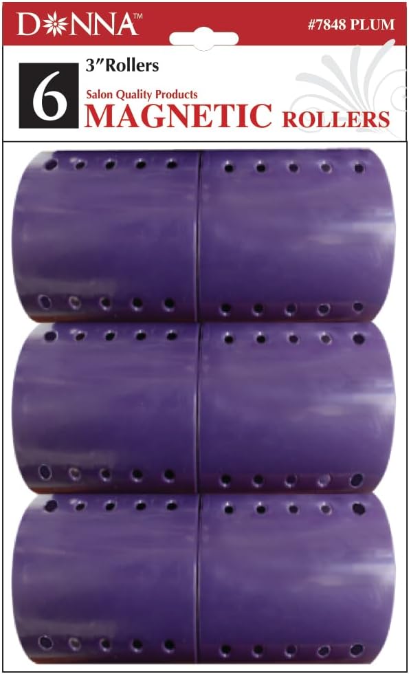 Amazon.com: Annie Snap on Magnetic Rollers #1219, 6 Count Purple X ...