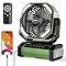 Amazon.com: 40000mAh Battery Operated Camping Fan, Rechargeable High ...