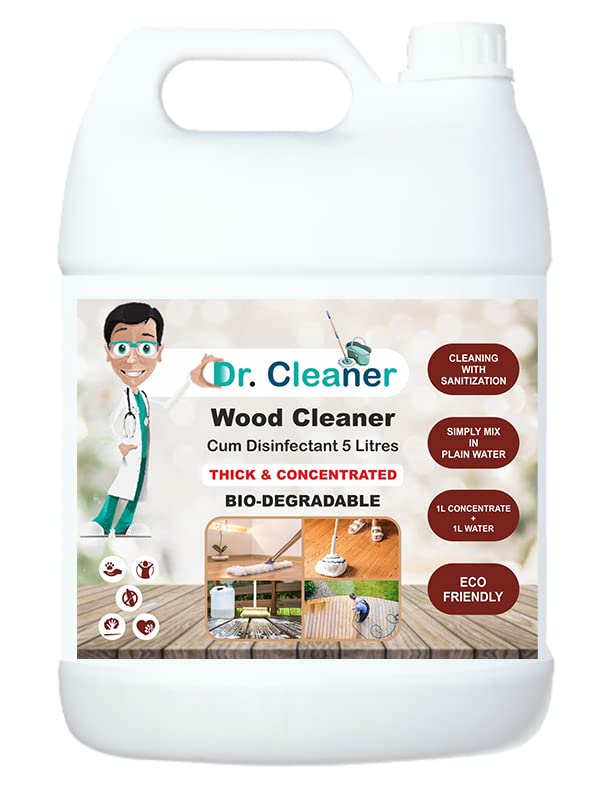 Dr.Cleaner Wood Cleaner Cum Disinfectant 5lit : Amazon.in: Health ...