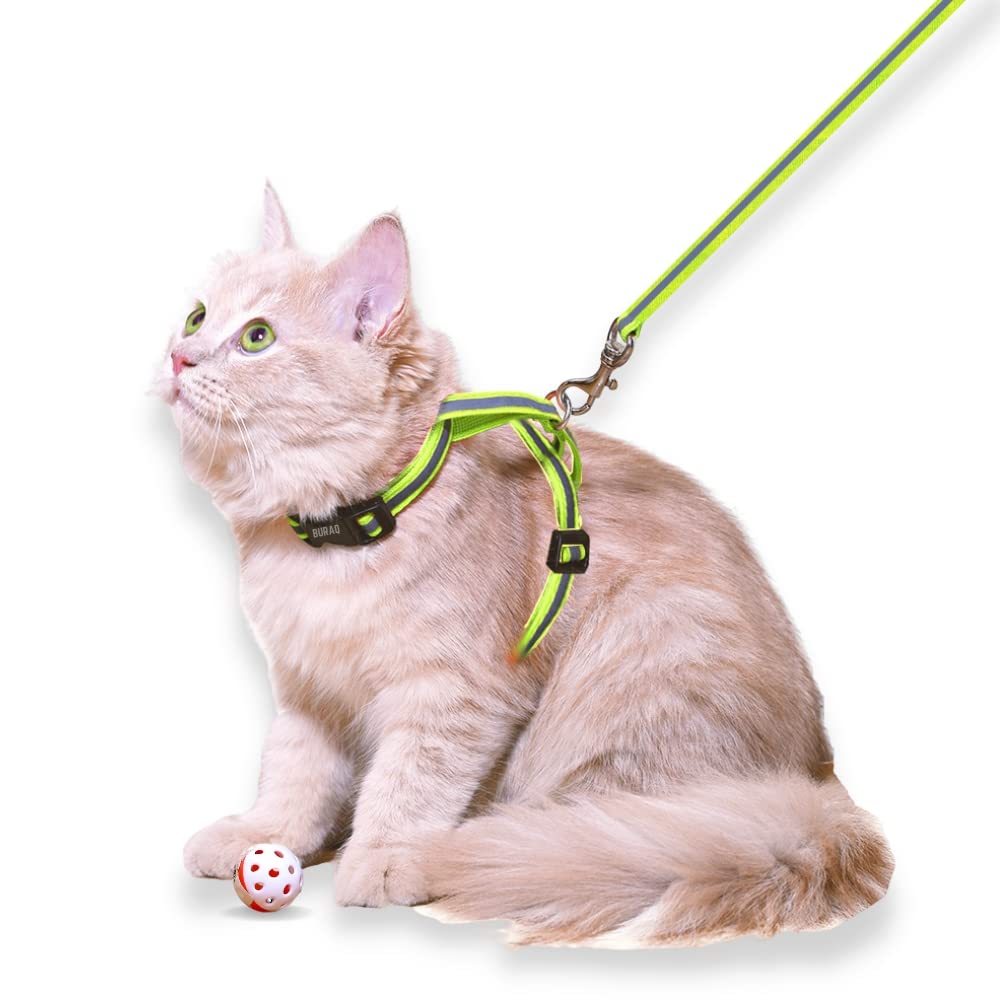 Buraq Reflective Cat Harness with Leash Set - for Walking | Escape ...